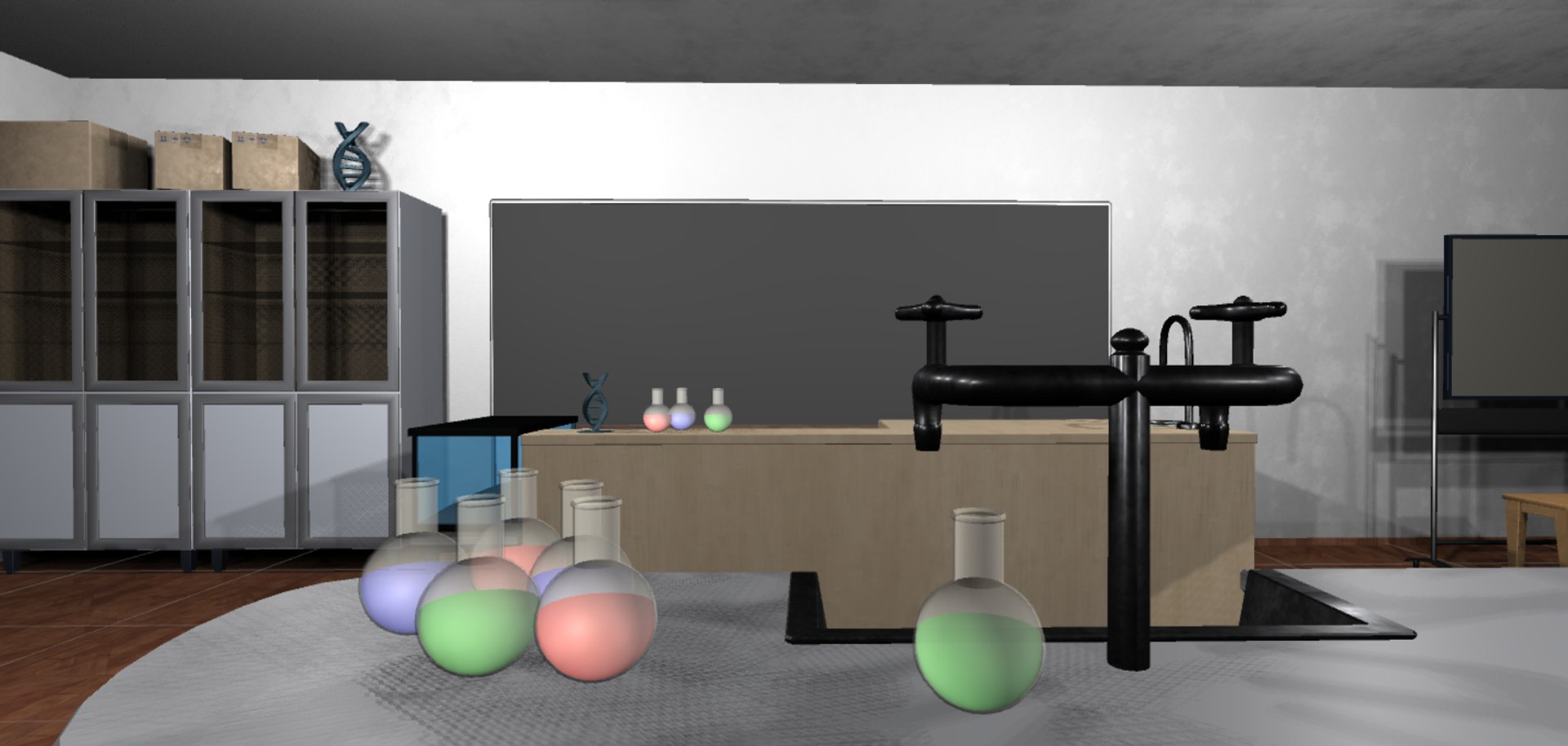 3D Vr School Laboratory Interior - TurboSquid 1433867