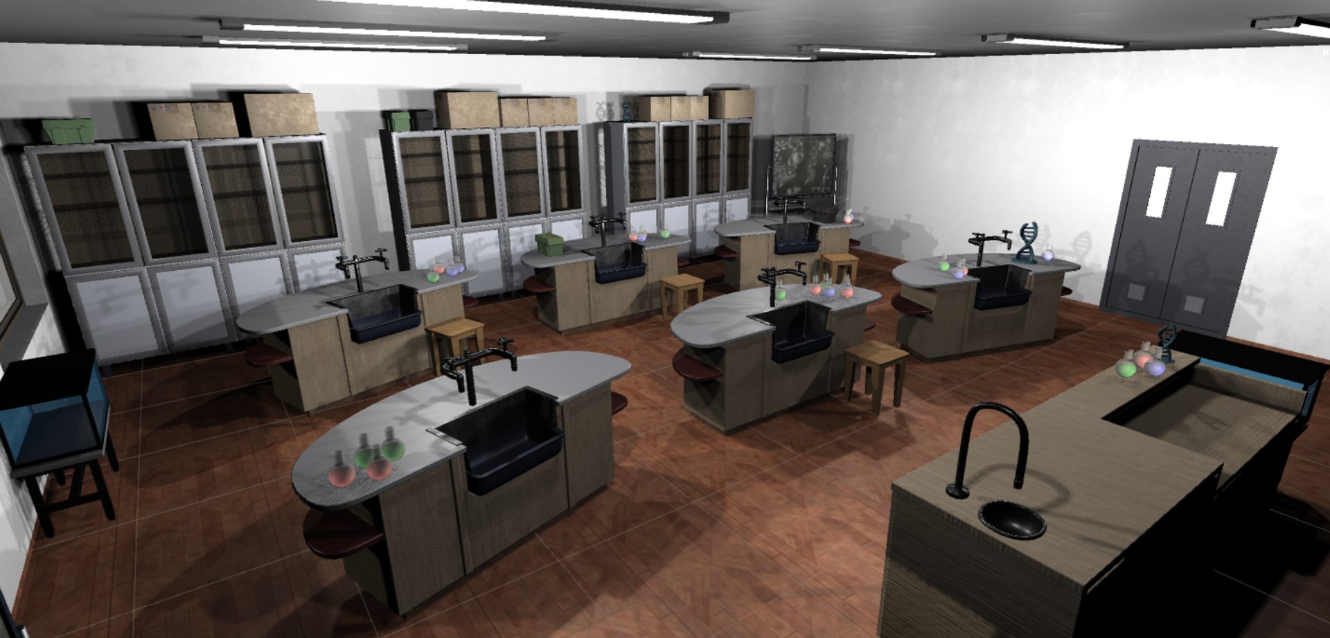 3D Vr School Laboratory Interior - TurboSquid 1433867