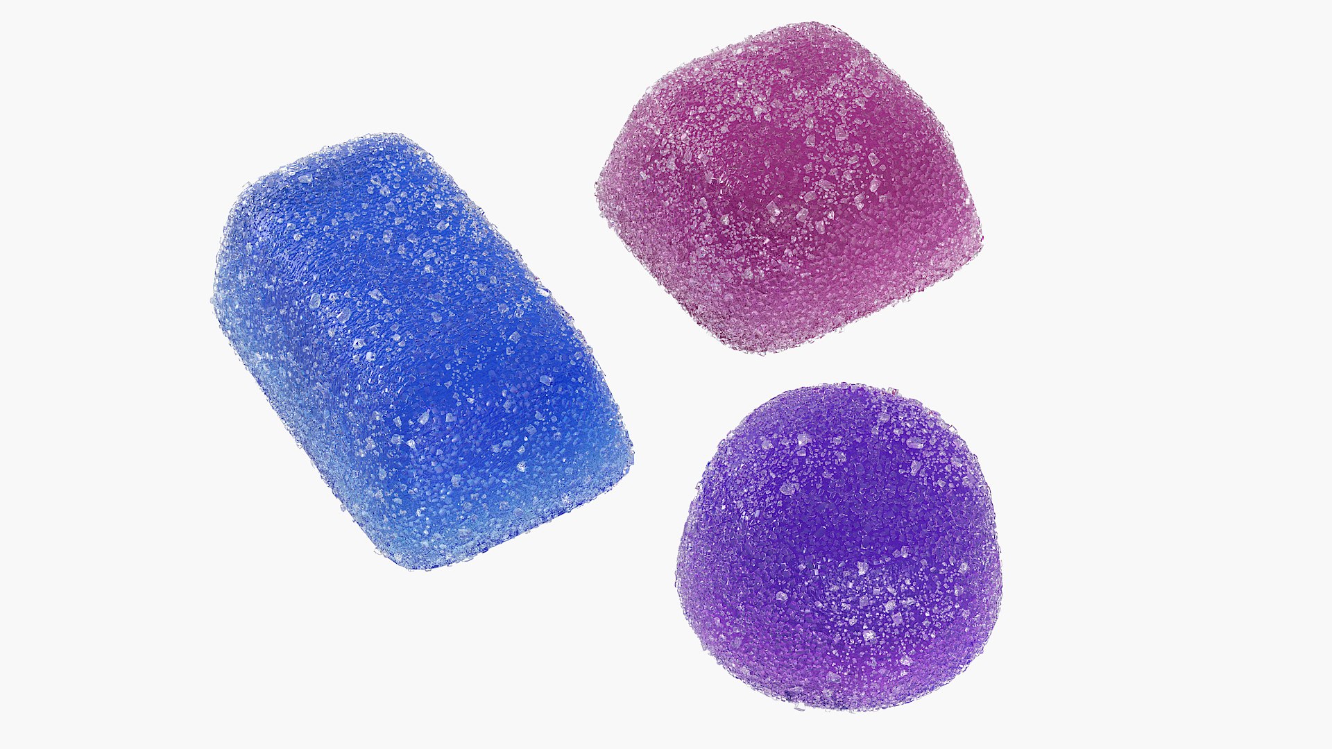 Assorted Sugar Gumdrops 2 3D Model - TurboSquid 1818164