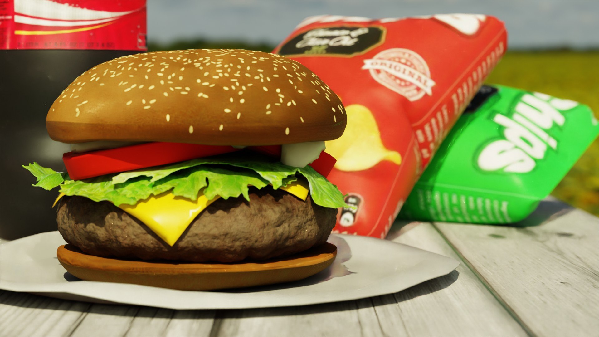 Burger 3D Model - TurboSquid 2244294