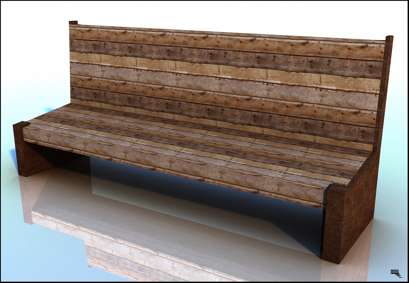 Bench Wood Old Obj Free