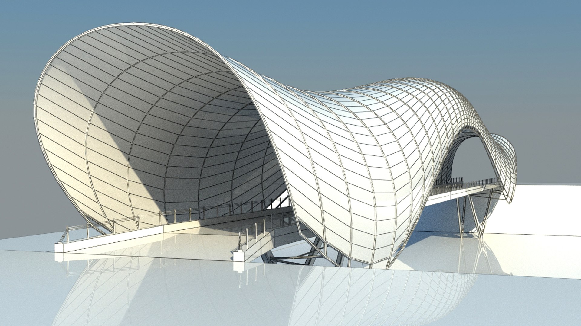 Future Bridge 3d Model