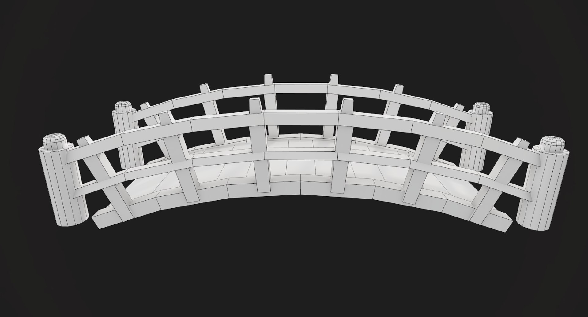 Cartoon Bridge Model - TurboSquid 1302732