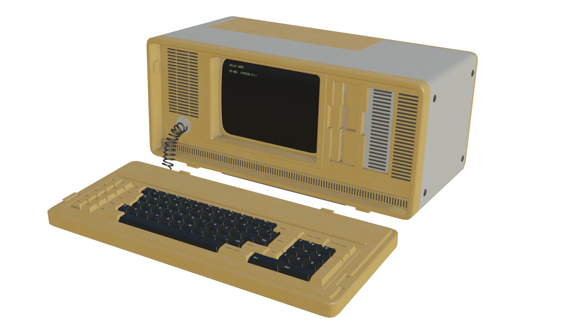 3D Model Old PC From The 80s - TurboSquid 2151461