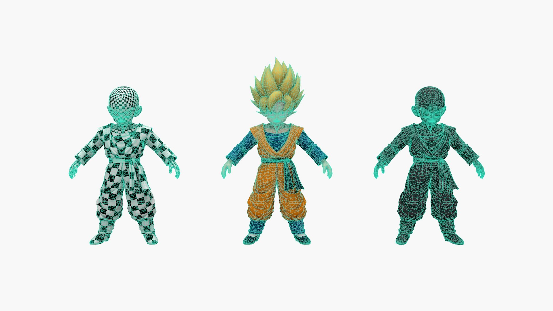 DBZ Character V30 3D Model - TurboSquid 2074464