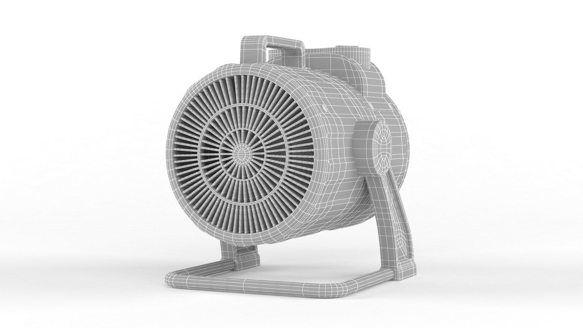 3D Model Portable Ceramic Electric Garage Heater - TurboSquid 2293066
