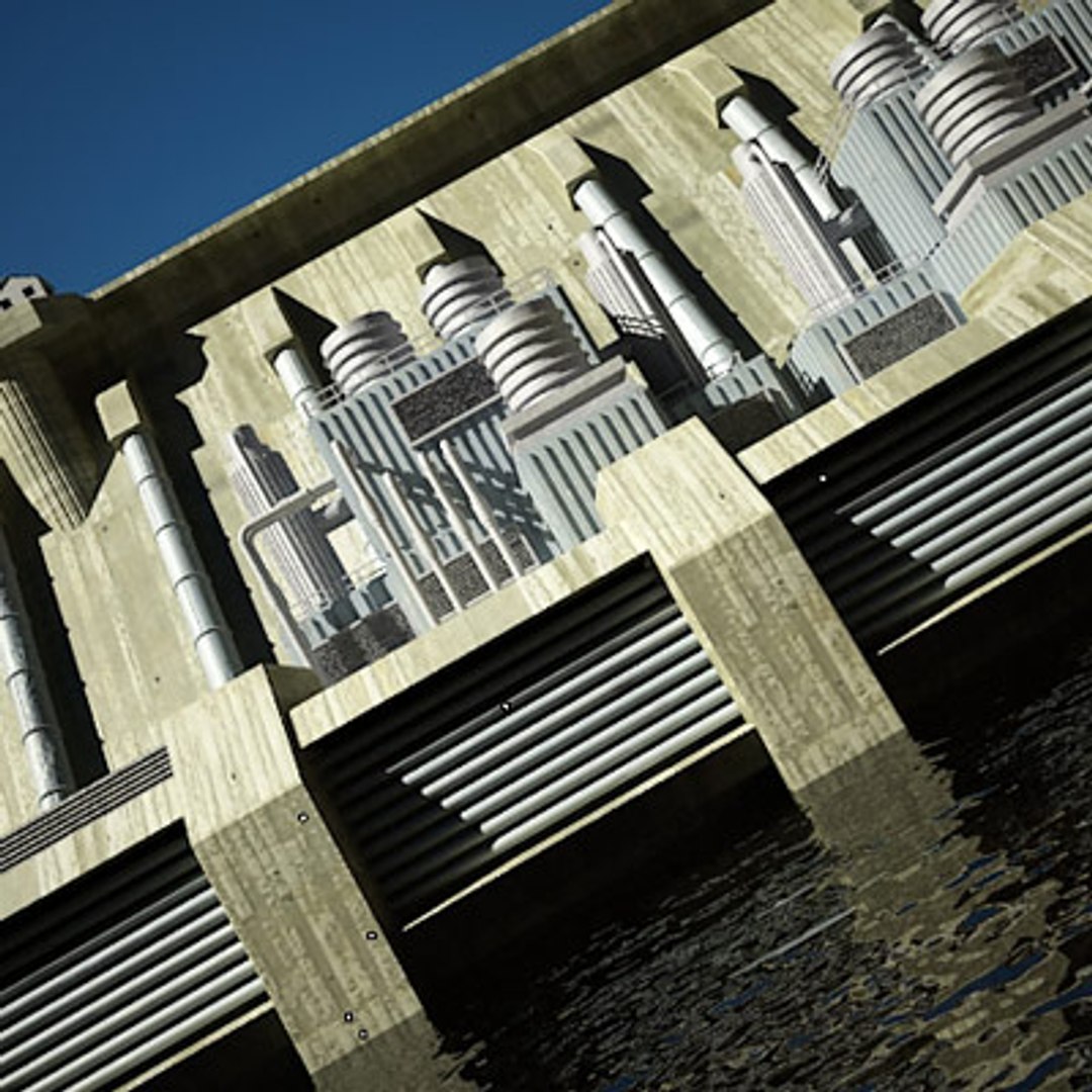 3d Dam Station Hydroelectric