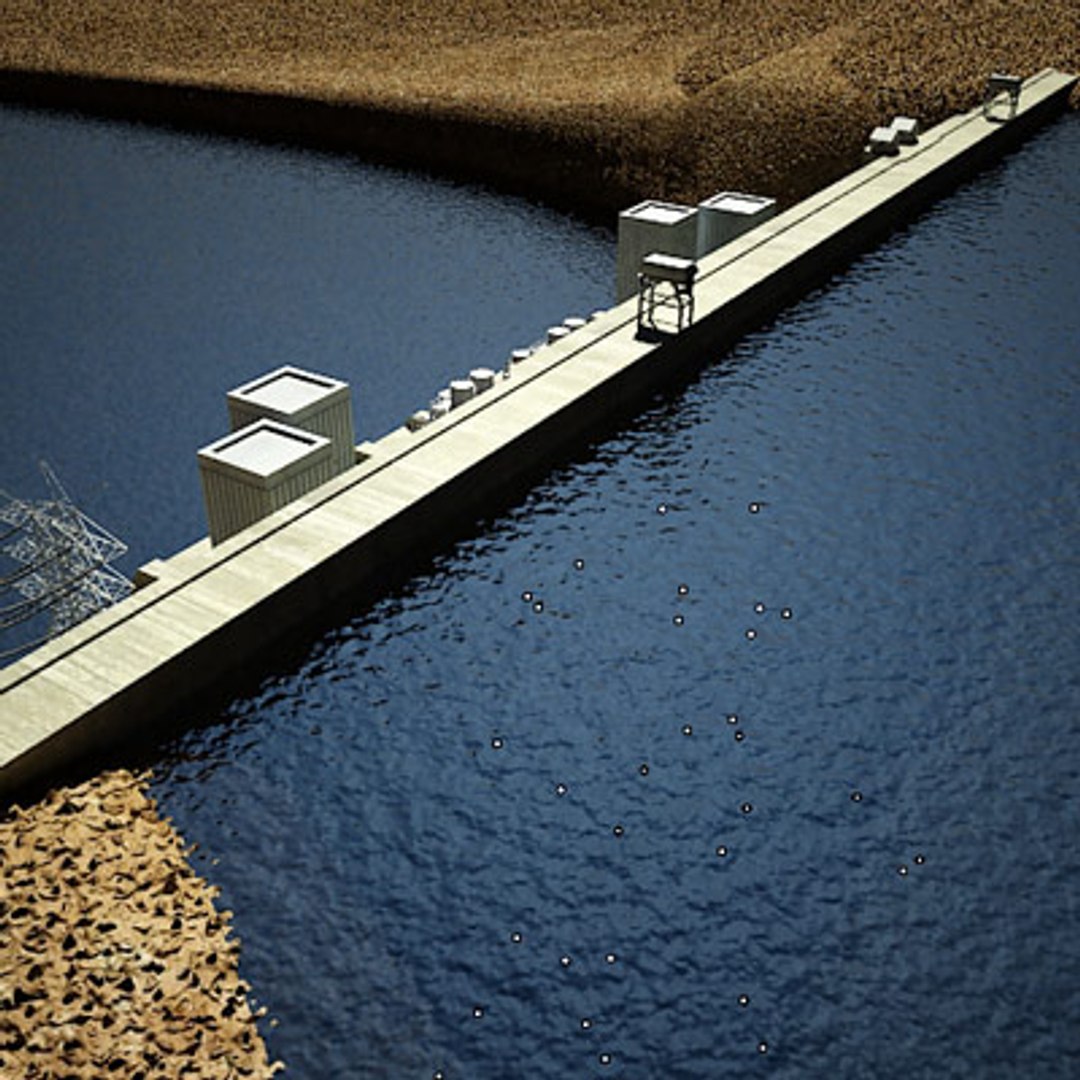 3d Dam Station Hydroelectric