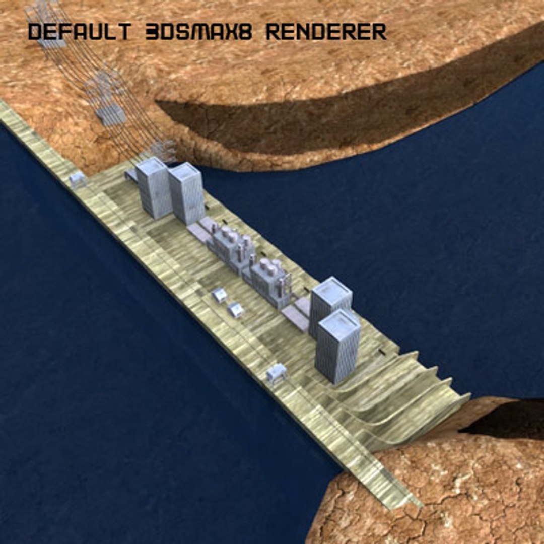 3d Dam Station Hydroelectric