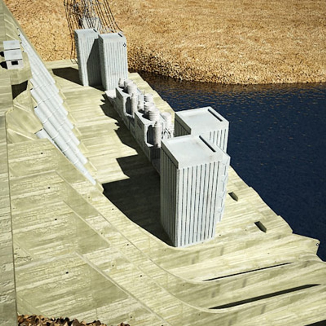 3d Dam Station Hydroelectric