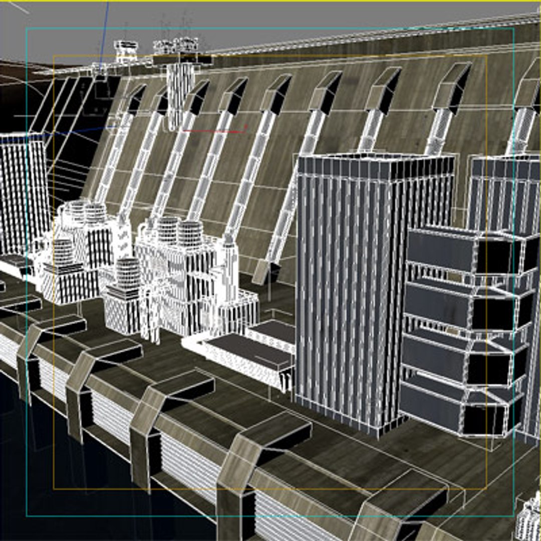 3d Dam Station Hydroelectric