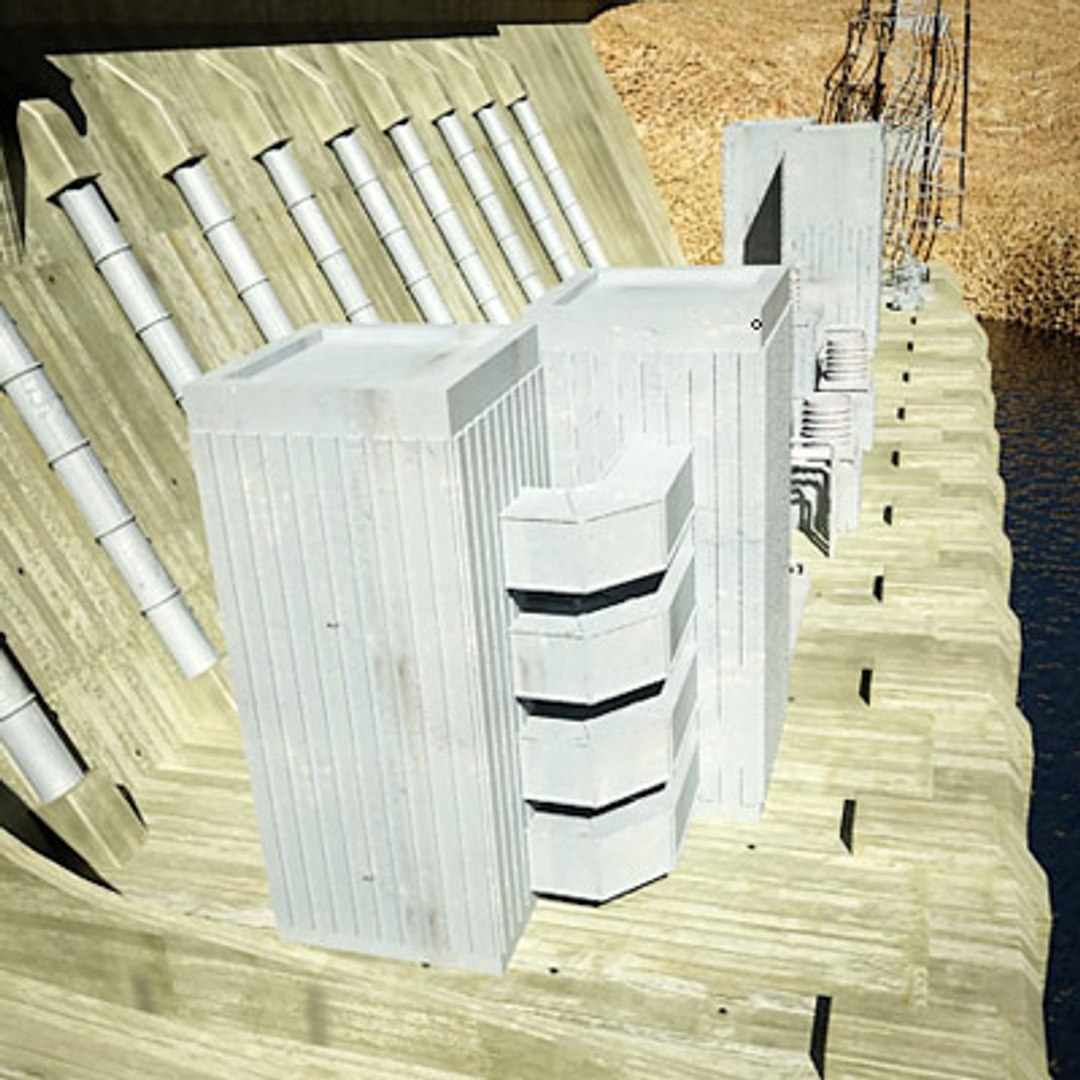 3d Dam Station Hydroelectric