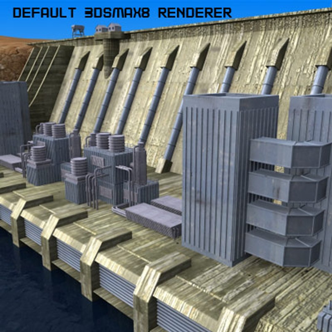 3d Dam Station Hydroelectric