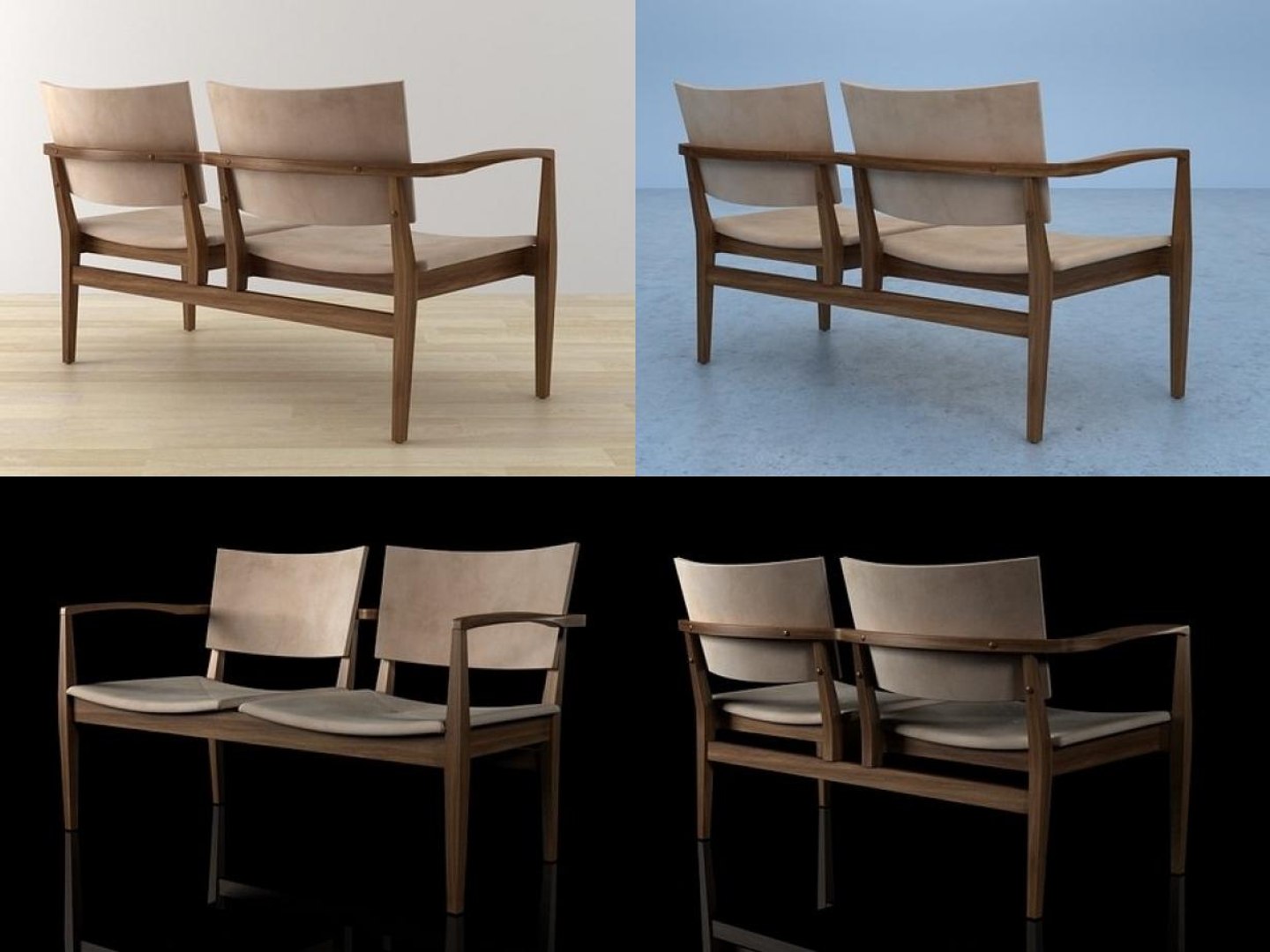 22 Bench 3D - TurboSquid 1180926