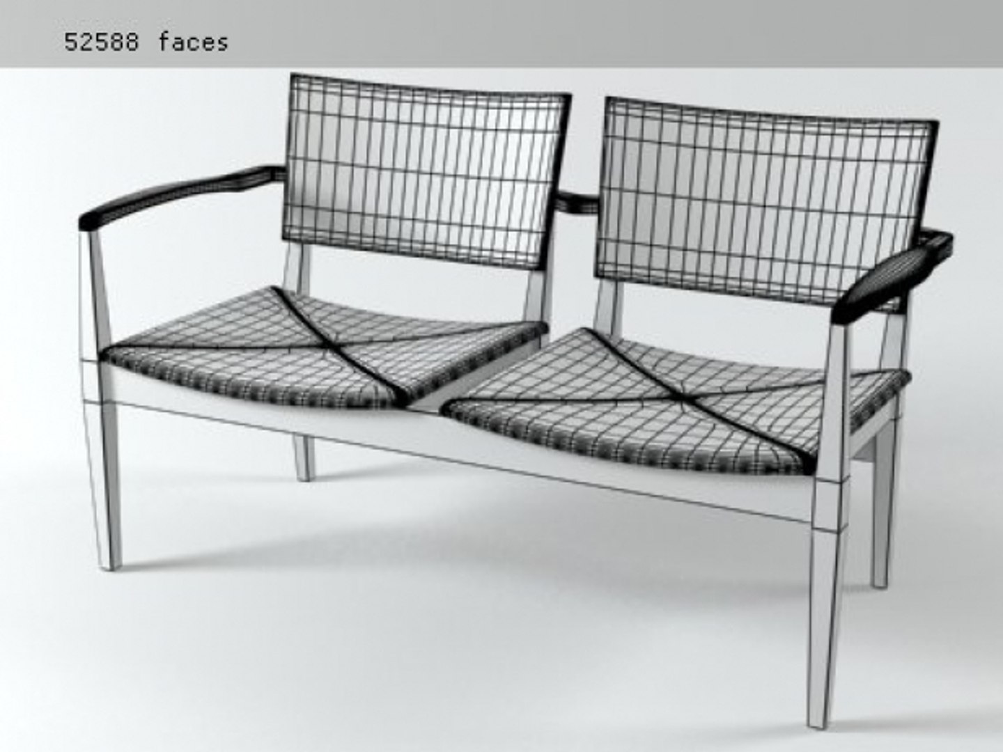 22 Bench 3D - TurboSquid 1180926