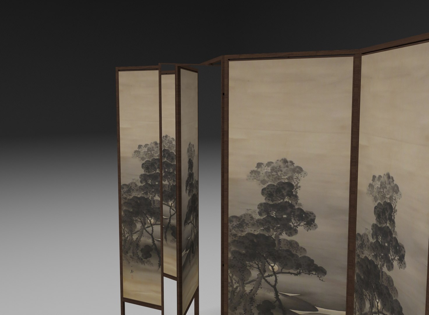 3D Armani Casa Ombra Screen With Four Panels. - TurboSquid 1728858