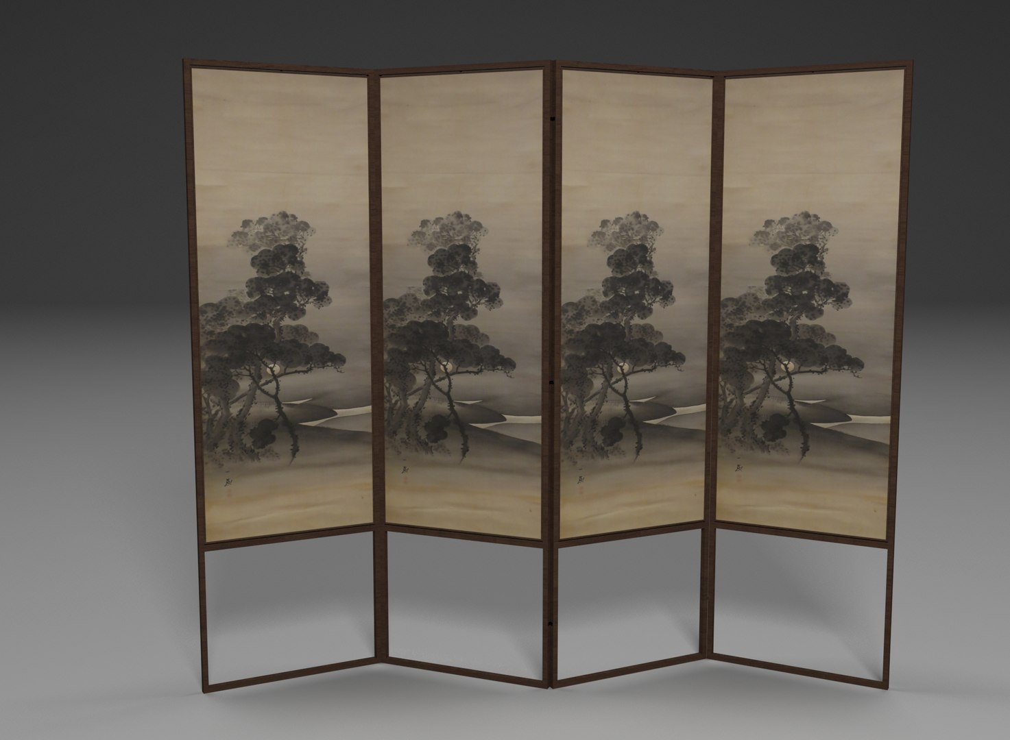 3D Armani Casa Ombra Screen With Four Panels. - TurboSquid 1728858