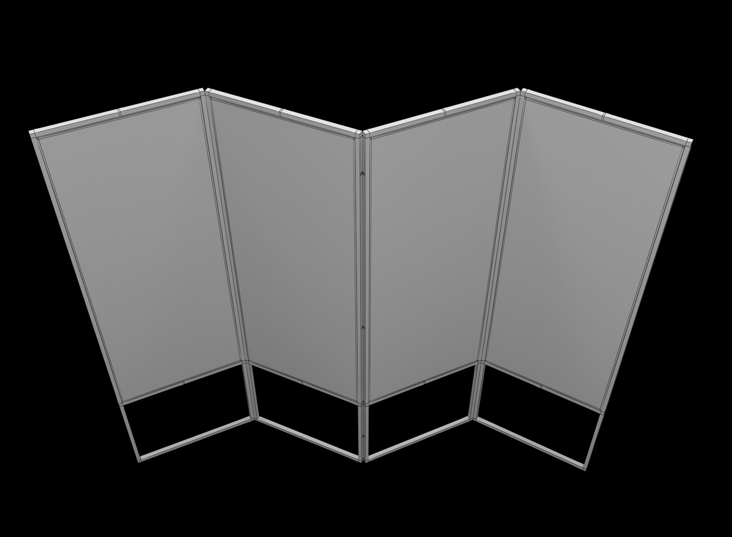3D Armani Casa Ombra Screen With Four Panels. - TurboSquid 1728858