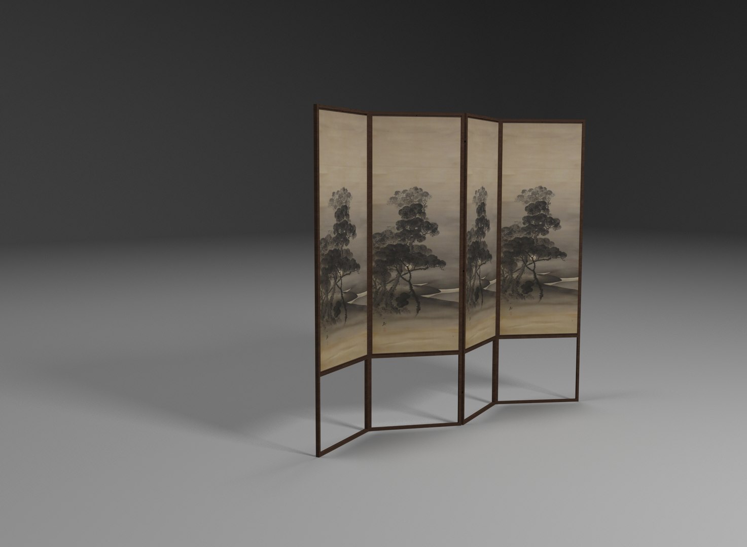 3D Armani Casa Ombra Screen With Four Panels. - TurboSquid 1728858