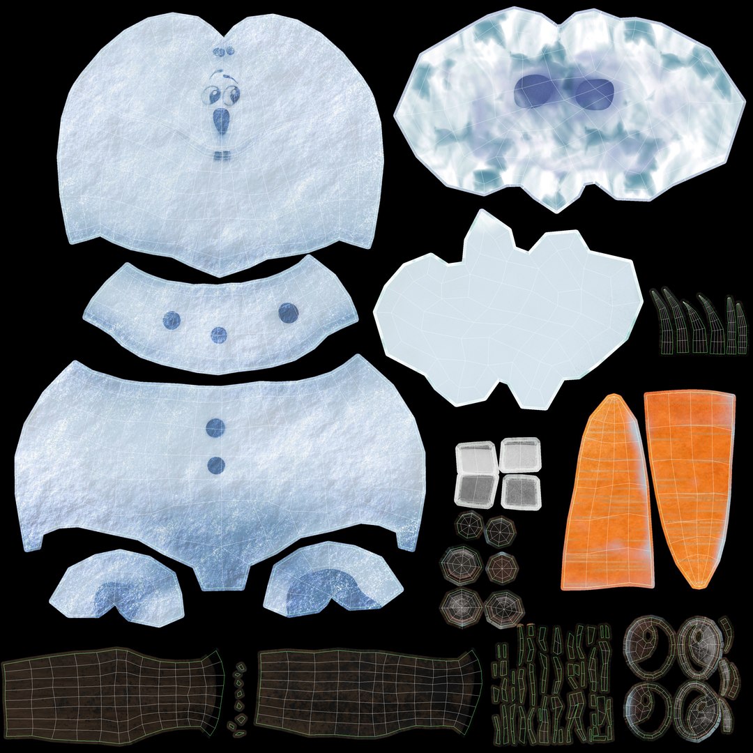 Olaf Model - TurboSquid 1817778