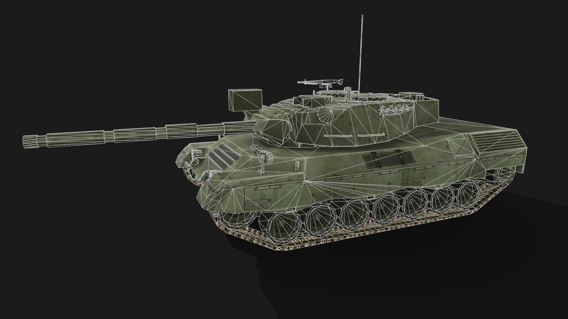 Leopard Battle Tank 3D Model - TurboSquid 1536781
