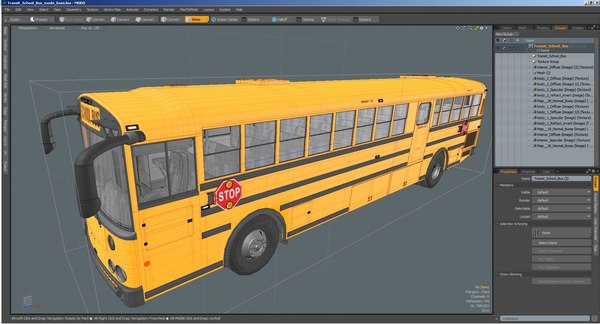 Transit School Bus 3D model - TurboSquid 1727940