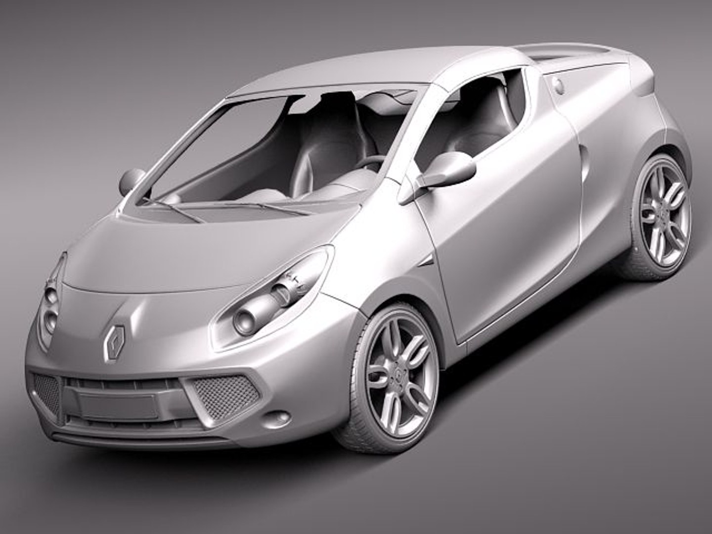 3d Renault Wind Sport 2011 Model