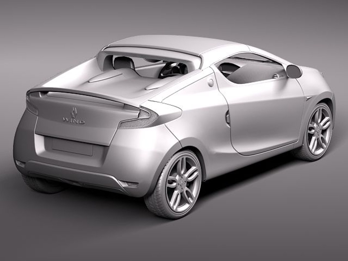 3d Renault Wind Sport 2011 Model