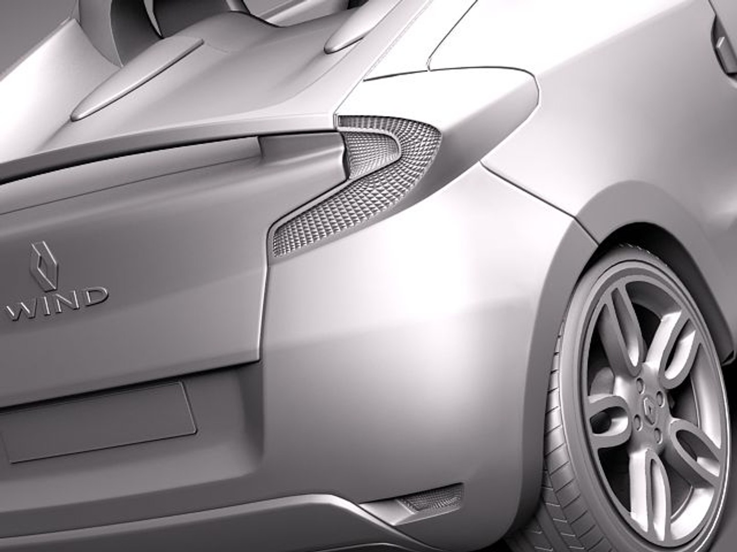 3d Renault Wind Sport 2011 Model