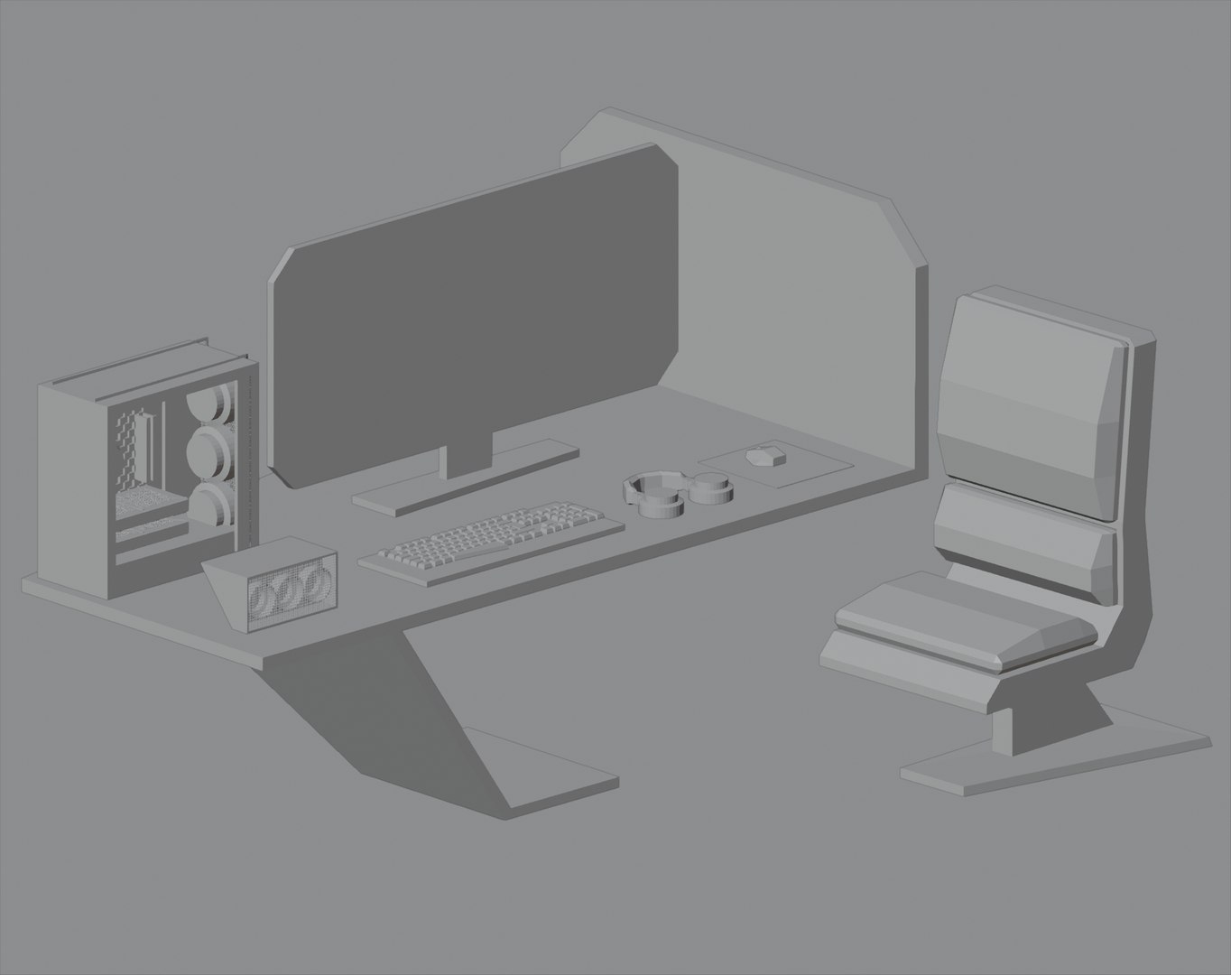 Gaming Station 3D Model - TurboSquid 1720862