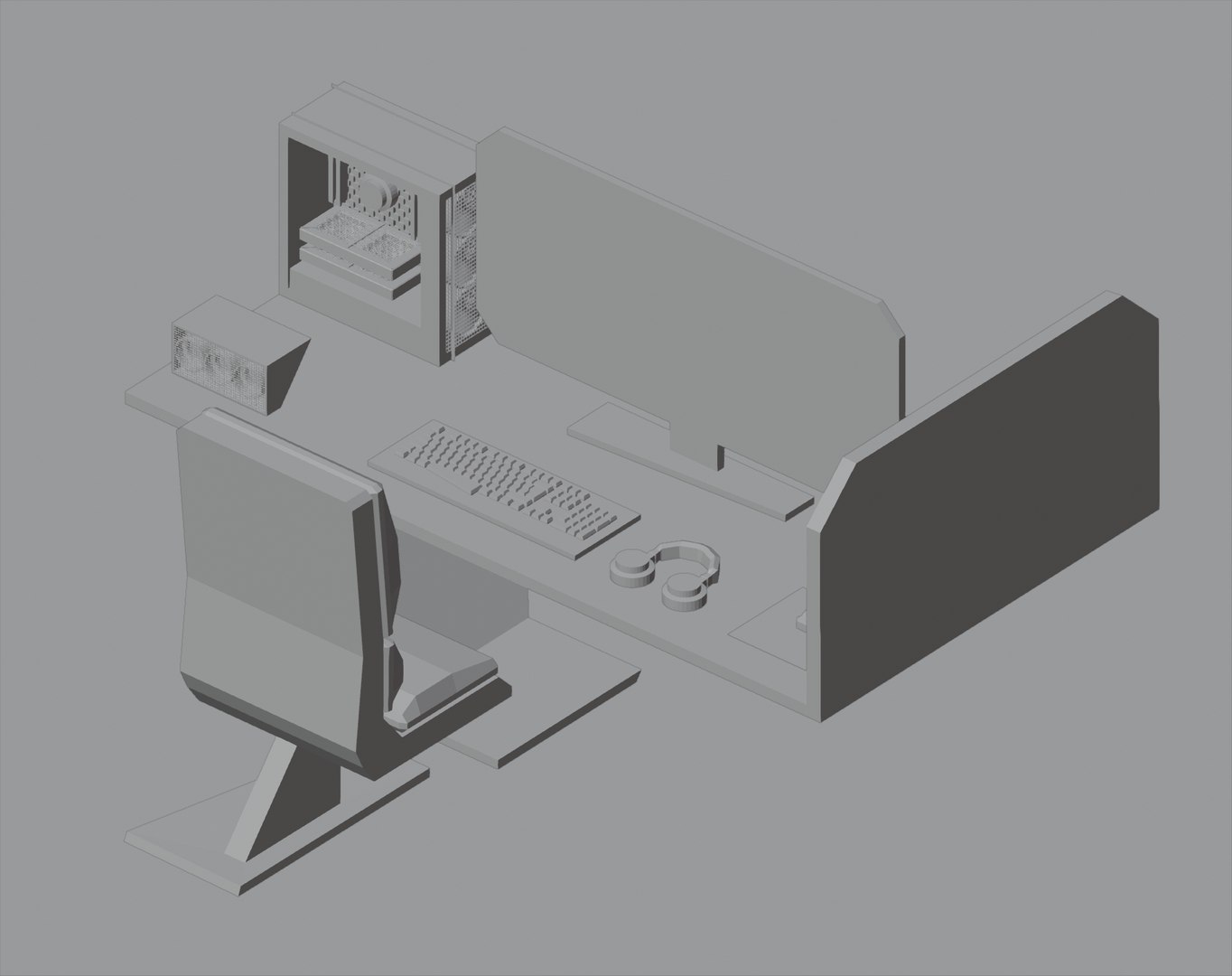 Gaming Station 3D Model - TurboSquid 1720862