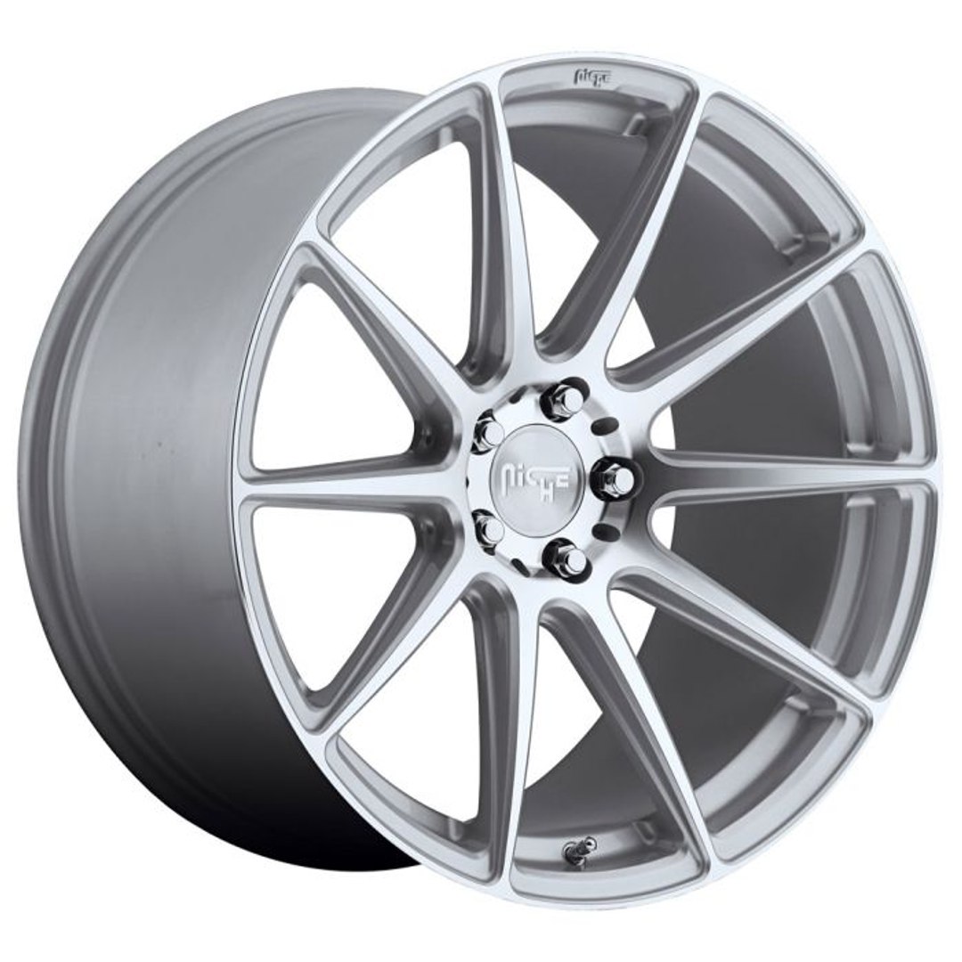 3D Niche Essen Wheel Silver With Machined Face model - TurboSquid 2117117