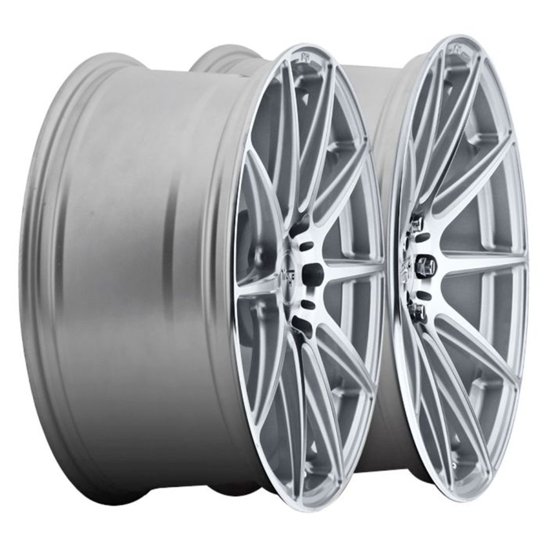 3D Niche Essen Wheel Silver With Machined Face model - TurboSquid 2117117