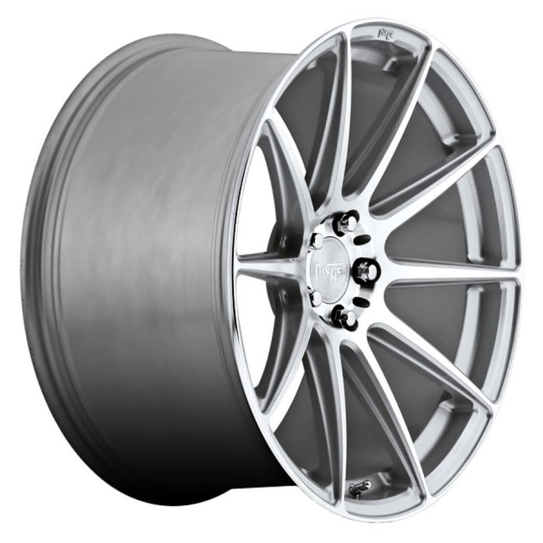 3D Niche Essen Wheel Silver With Machined Face model - TurboSquid 2117117