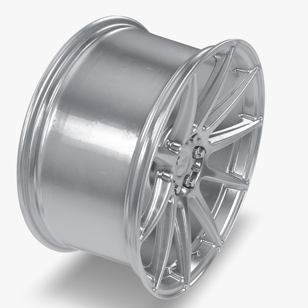 3D Niche Essen Wheel Silver With Machined Face model - TurboSquid 2117117