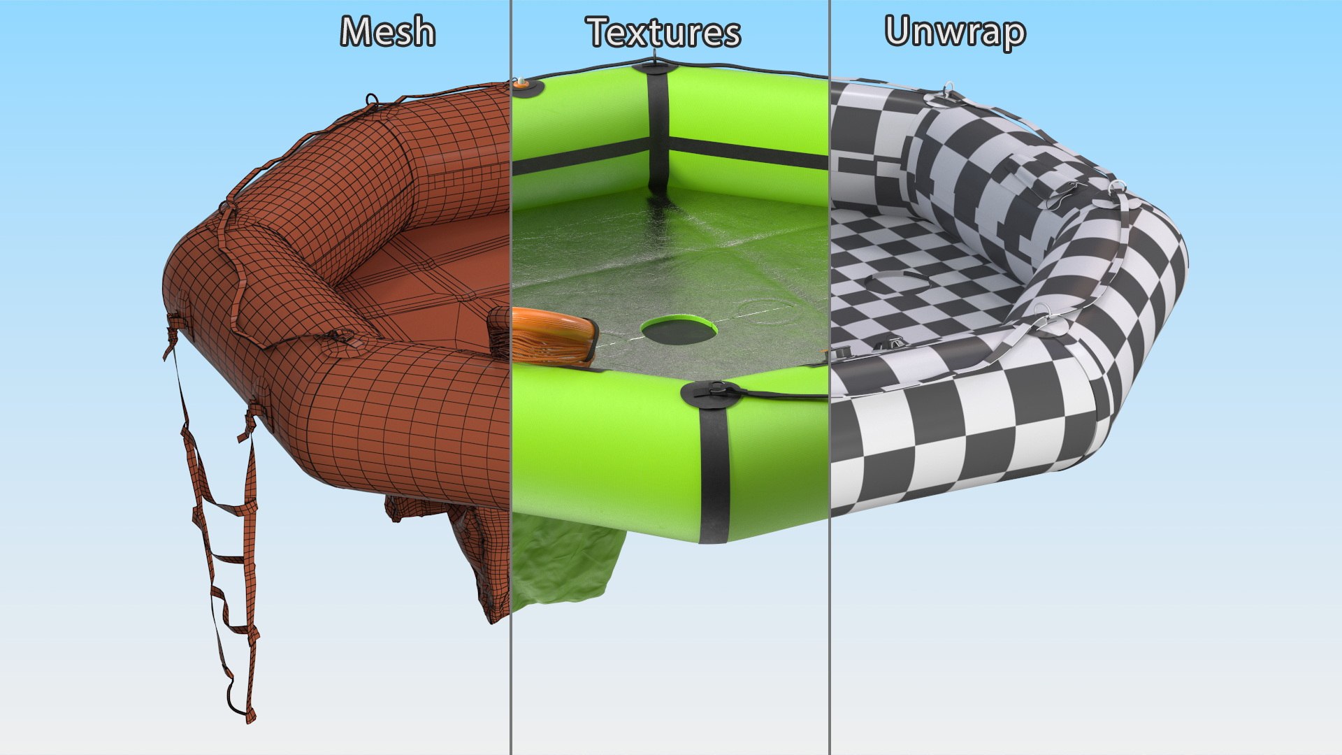 Enhanced Life Raft Plus 3D Model - TurboSquid 2302265
