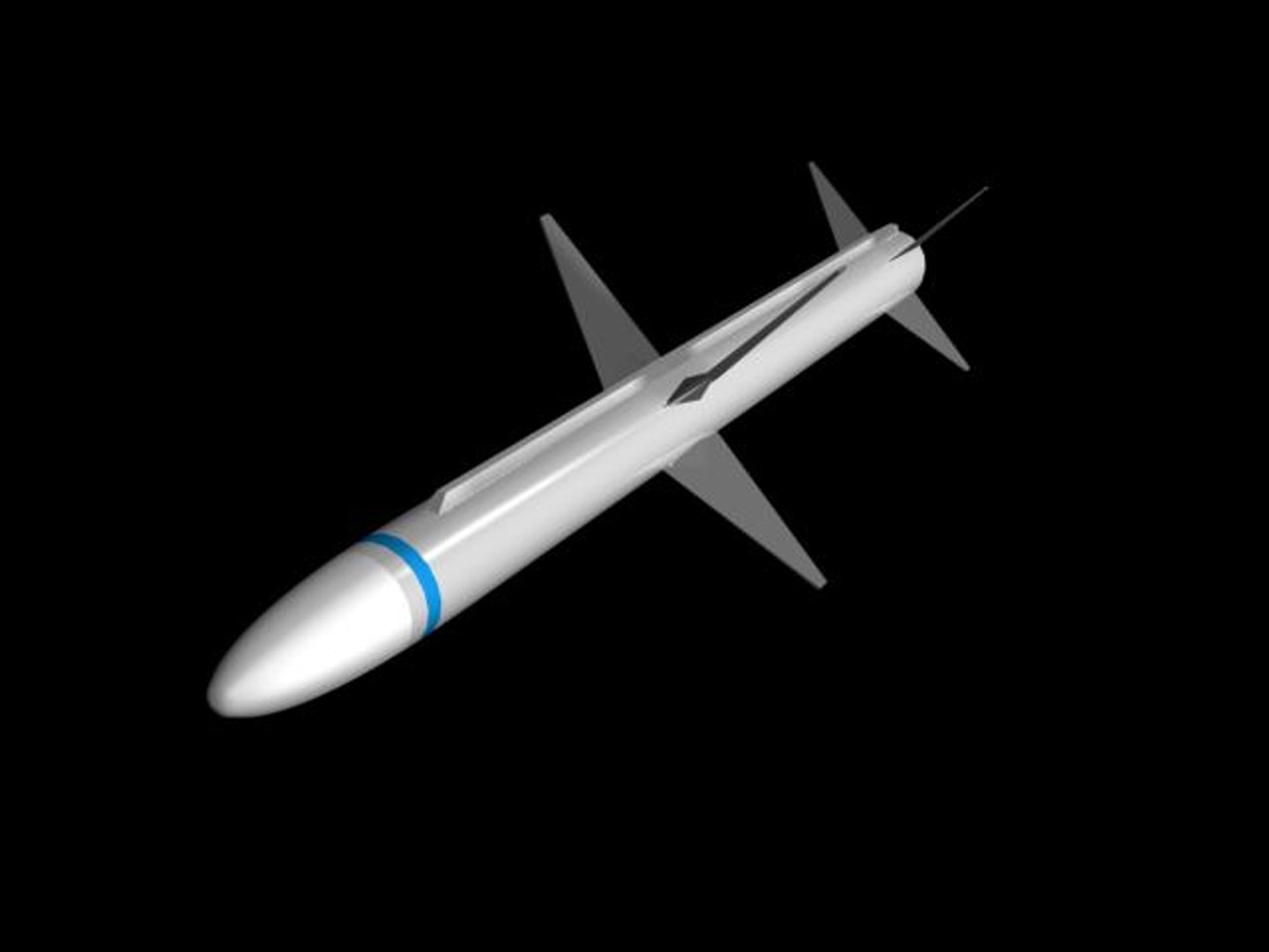 3ds Max Aim 7 Sparrow Missile