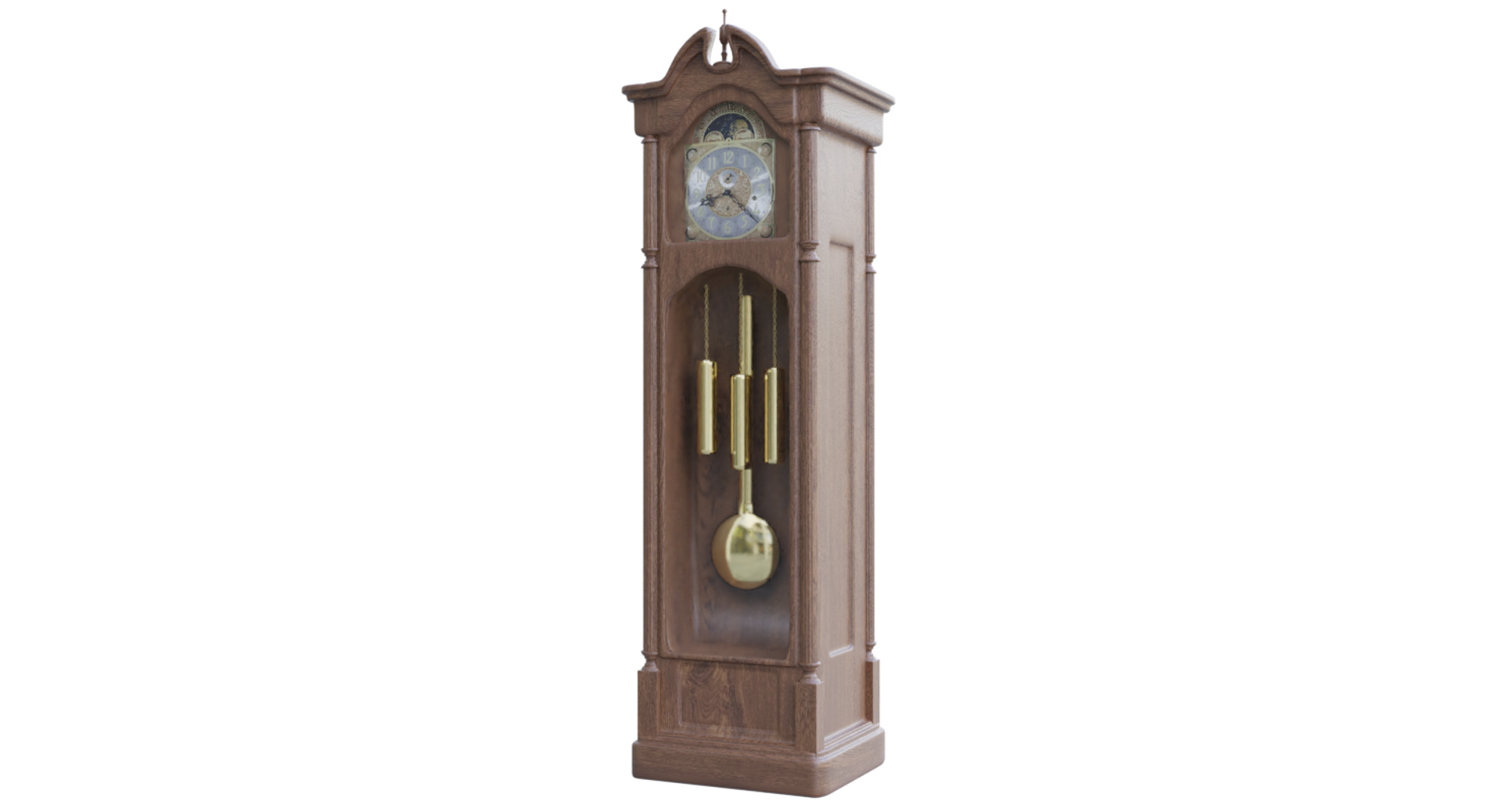 3D Grandfather Clock Model - TurboSquid 1300729