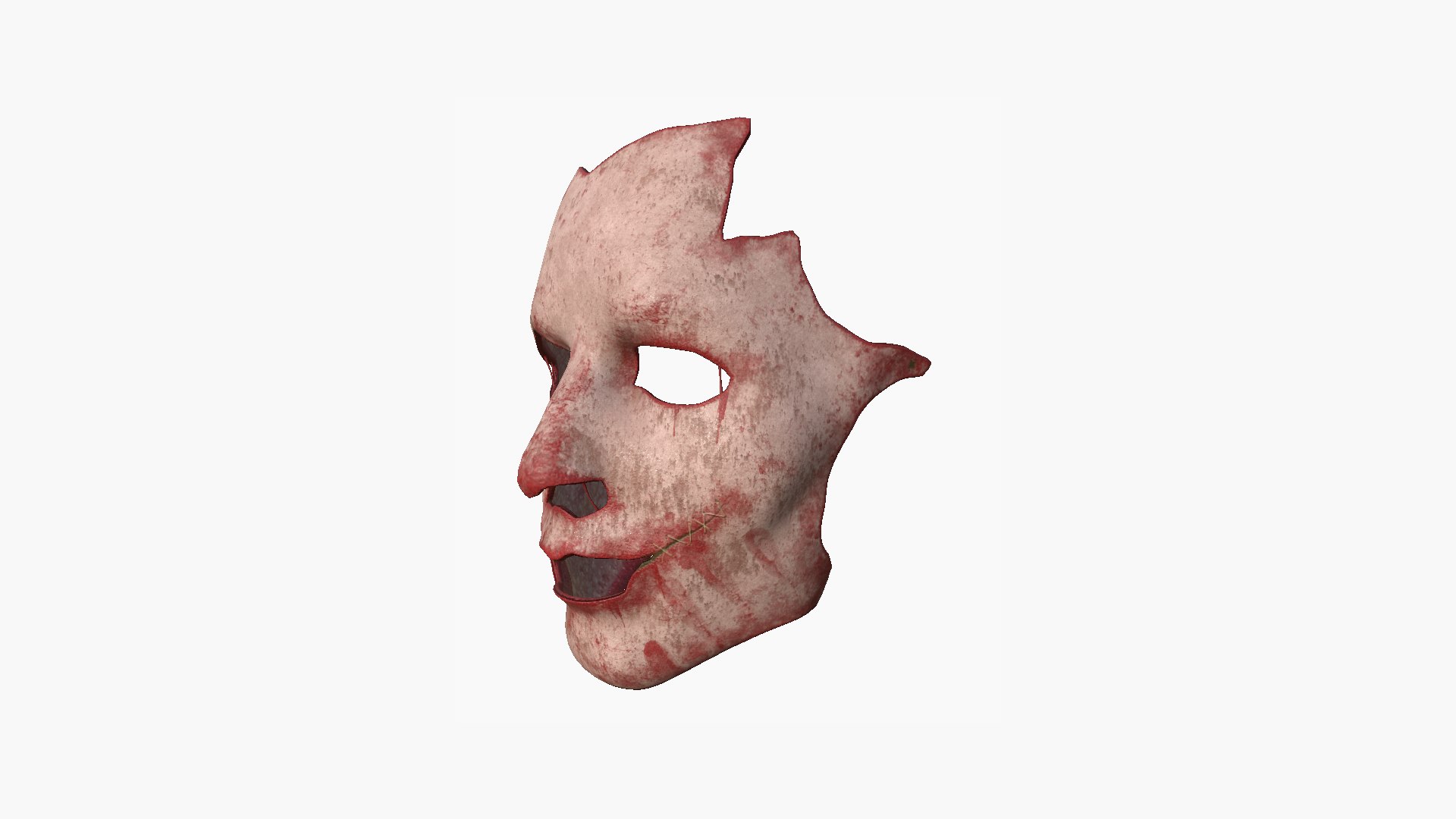 Human Skin Terror Mask A02 Blood Fingers - Character Costume Model ...