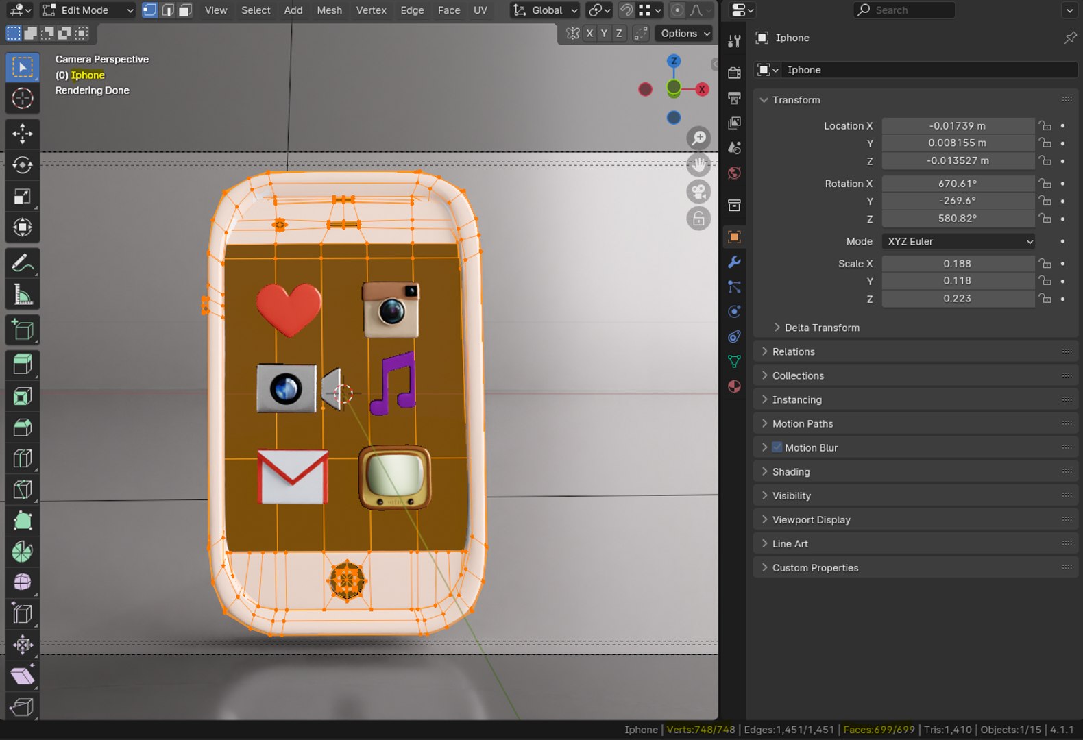 Cute White Vintage Iphone And Icons Model - TurboSquid 2288355