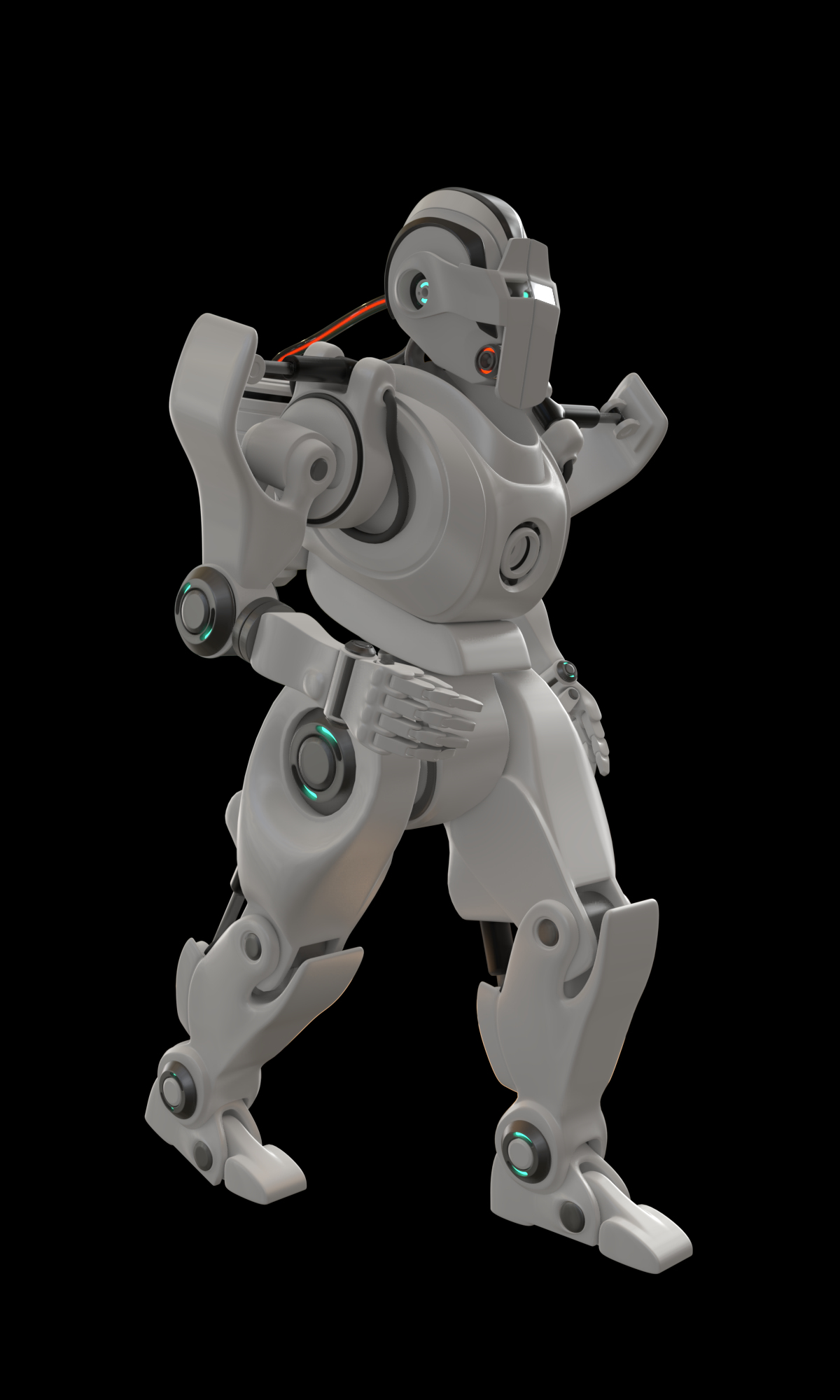 3D humanoid robot character - TurboSquid 1479200