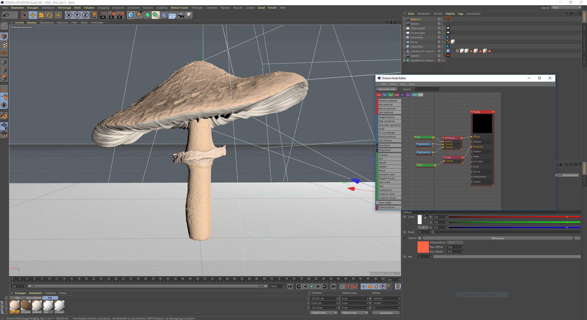 3D Mushroom Nature Fungus Model - TurboSquid 1369175
