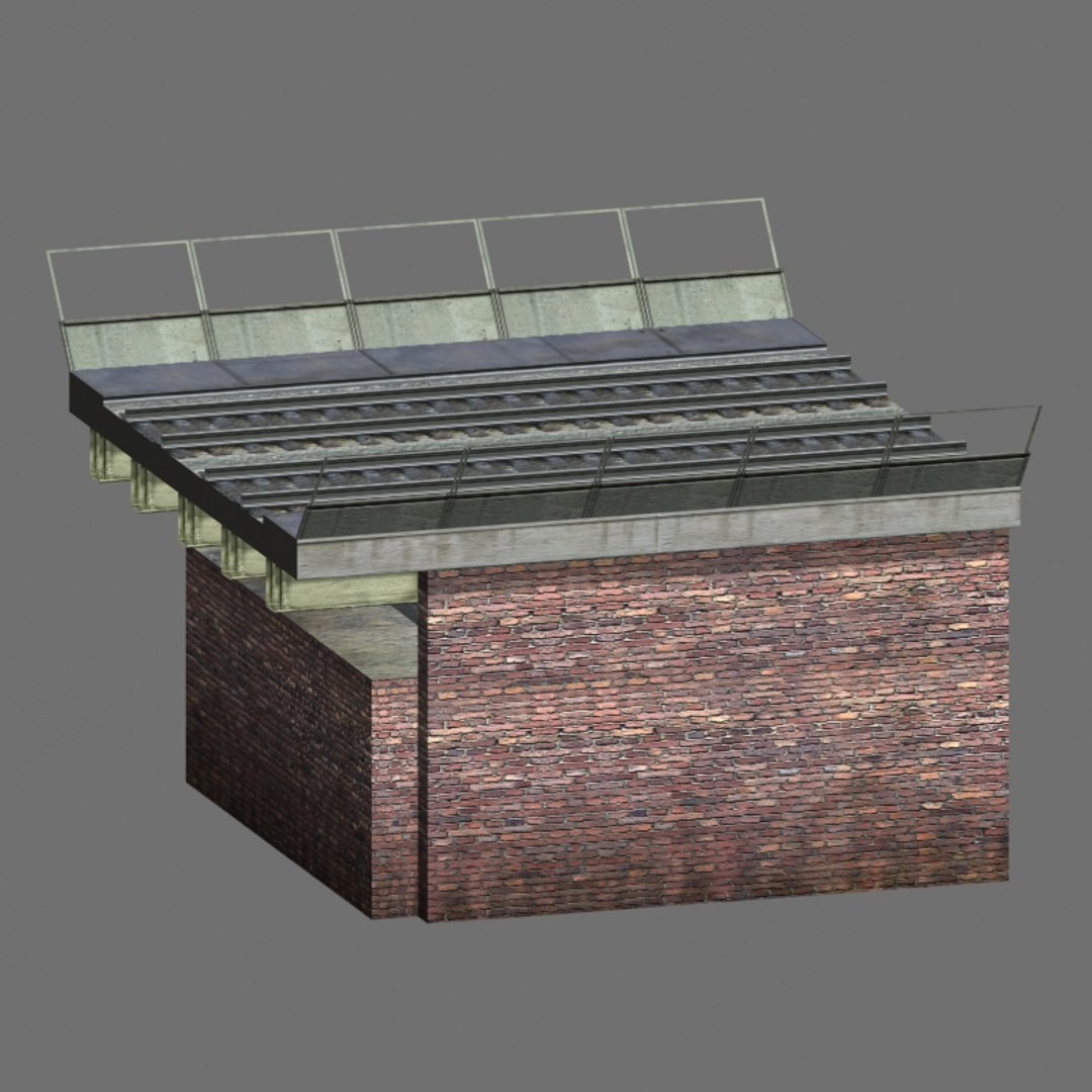 3d Model Highway Bridge Set