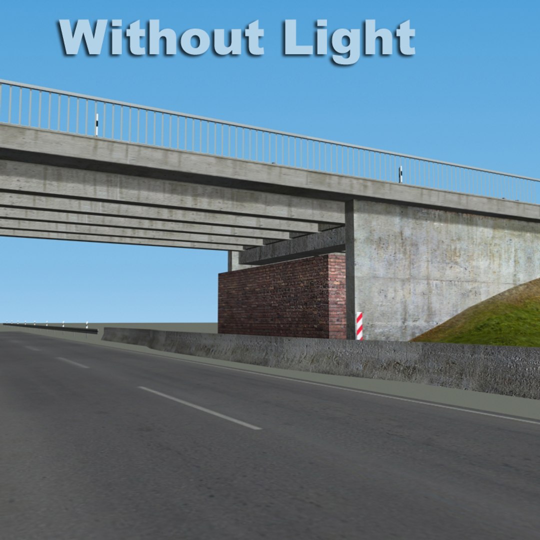 3d Model Highway Bridge Set