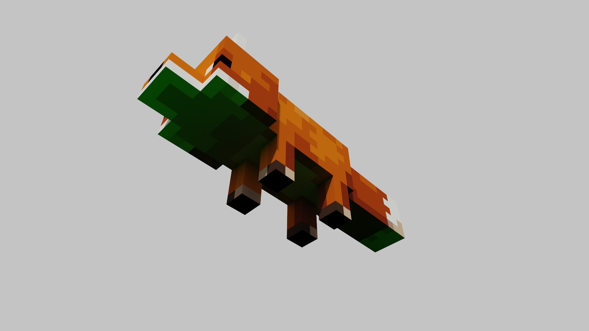 MineCraft Fox 3D Model - TurboSquid 1902845