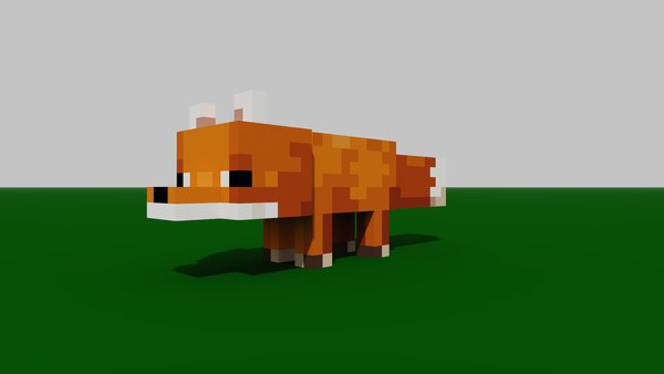MineCraft Fox 3D model - TurboSquid 1902845