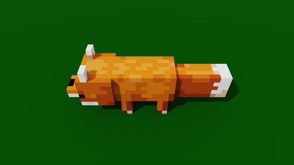 MineCraft Fox 3D model - TurboSquid 1902845