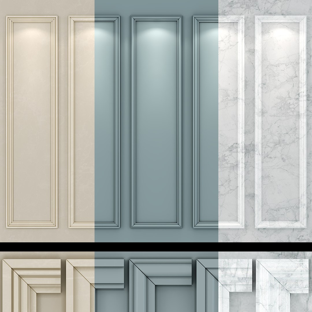 3D Wall Molding - TurboSquid 1691312