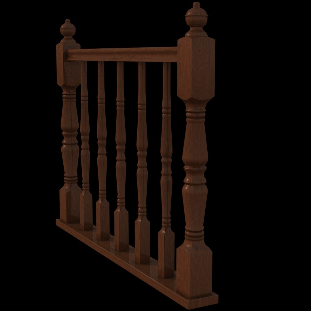 Wooden Baluster 3d Max