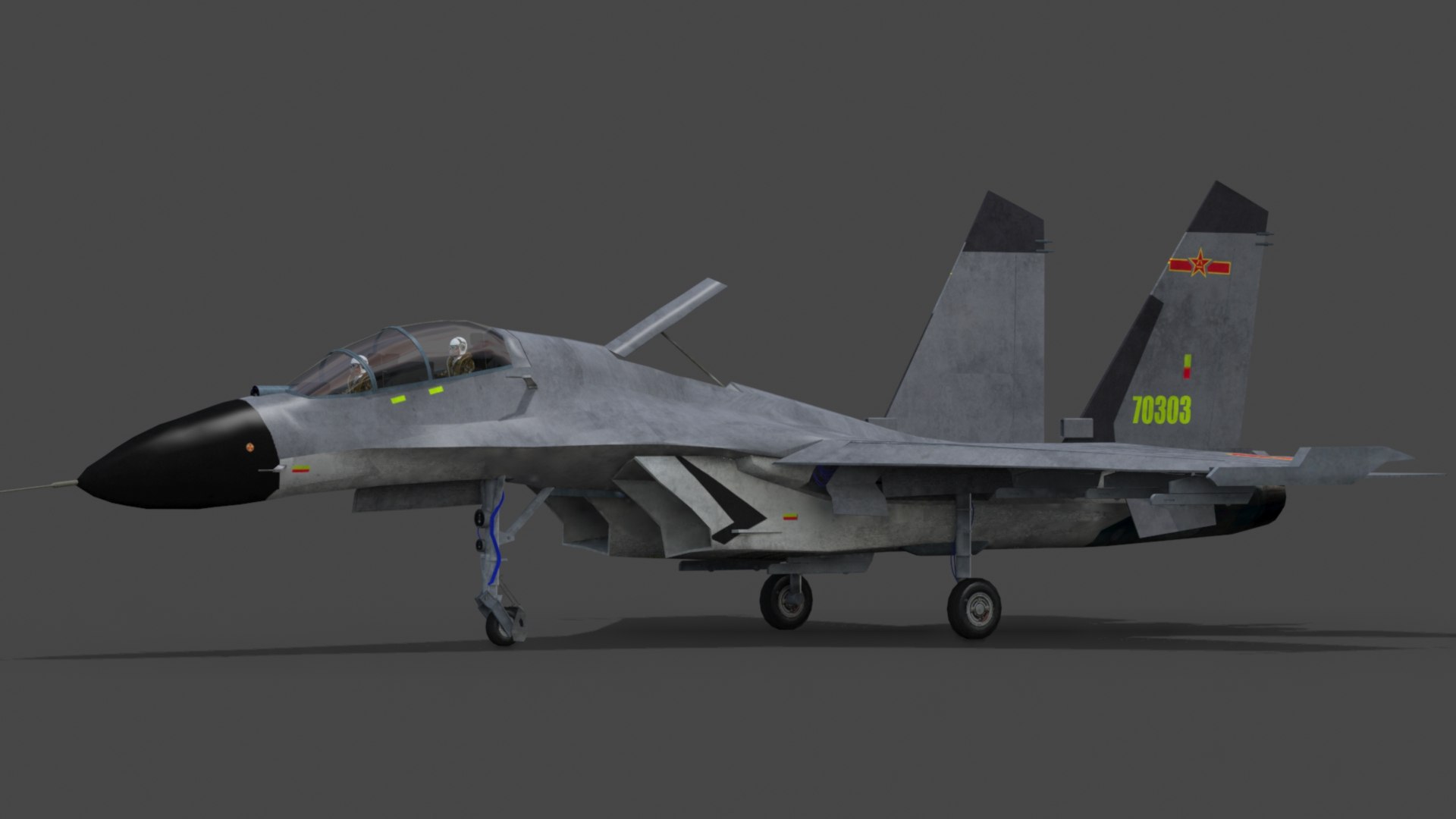 3D Model Chinese J11bs Fighter Jet - TurboSquid 1975003